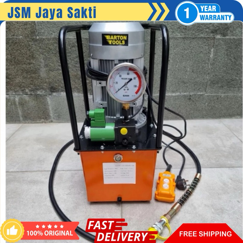 Jual Electric Hydraulic Pump 10L 1.5kw Double Acting BARTON Pompa Hidrolik | Shopee Indonesia