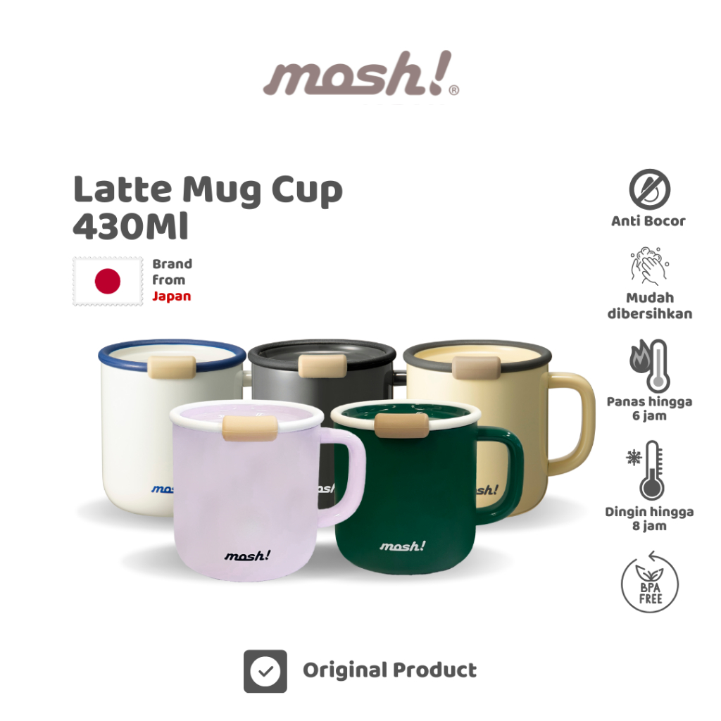 Jual Mosh New Latte Mug Cup 430ml | Shopee Indonesia