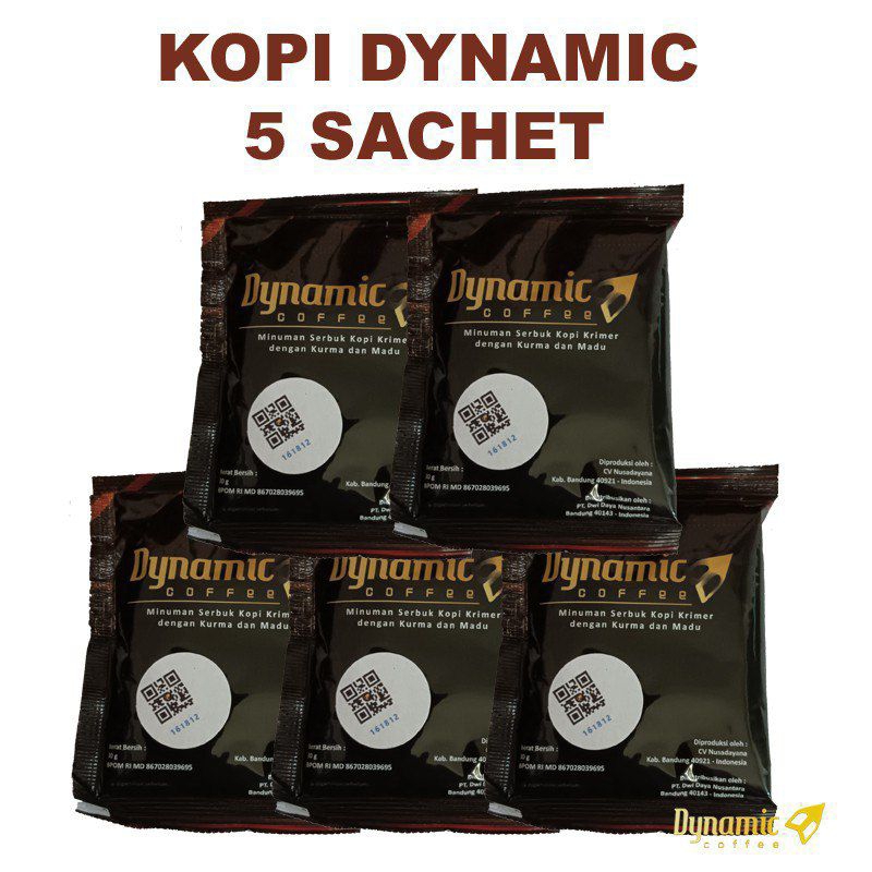 Jual Kopi Dynamic 5 Sachet Original Kopi Stamina Pria Dewasa Dinamic ...