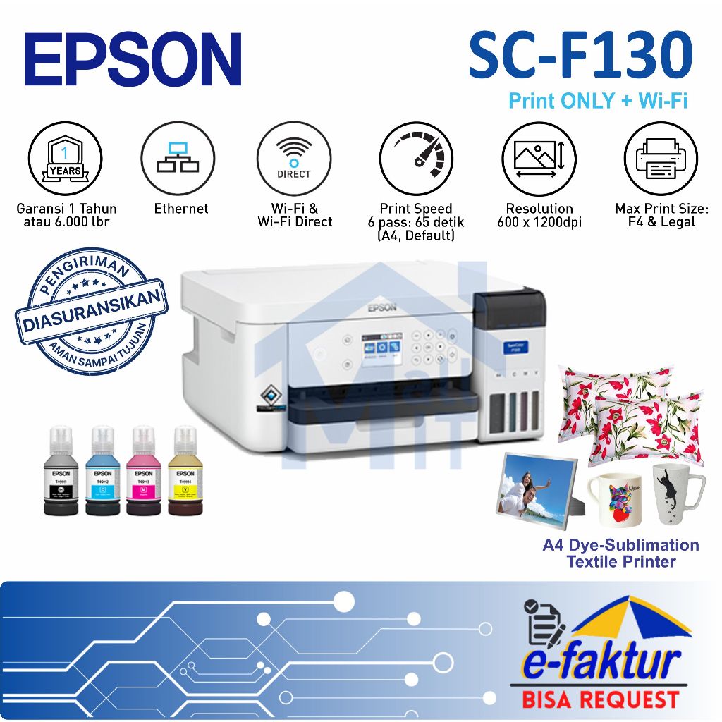 Jual MALLIT EPSON Printer Surecolor SC-F130 Epson Surecolor F130 ...
