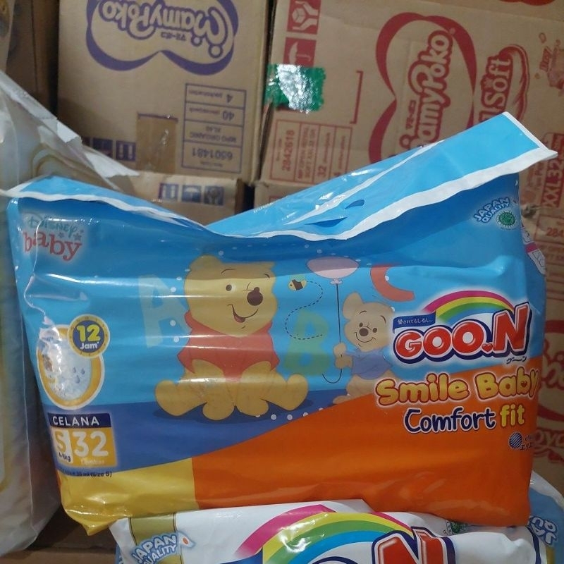 Jual Goon smile & premium S32,M34,L30,XL26,XXL24SMILE BABY PANTS | Shopee Indonesia