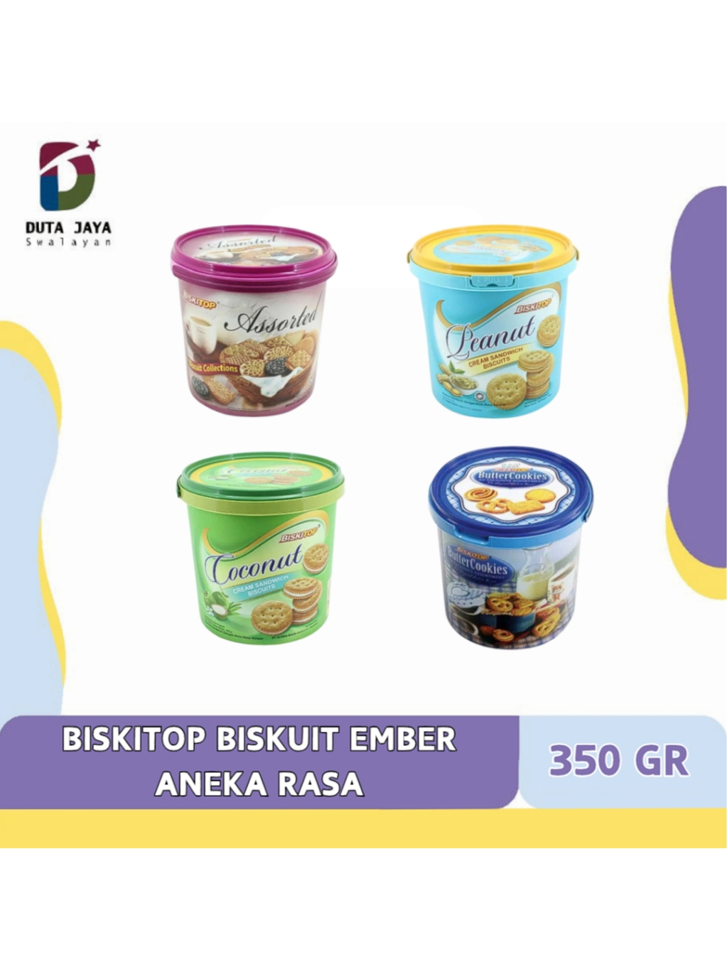 Jual Biskitop Toples 320 - 370 Gr Biskuit Assorted, Butter Cookie ...
