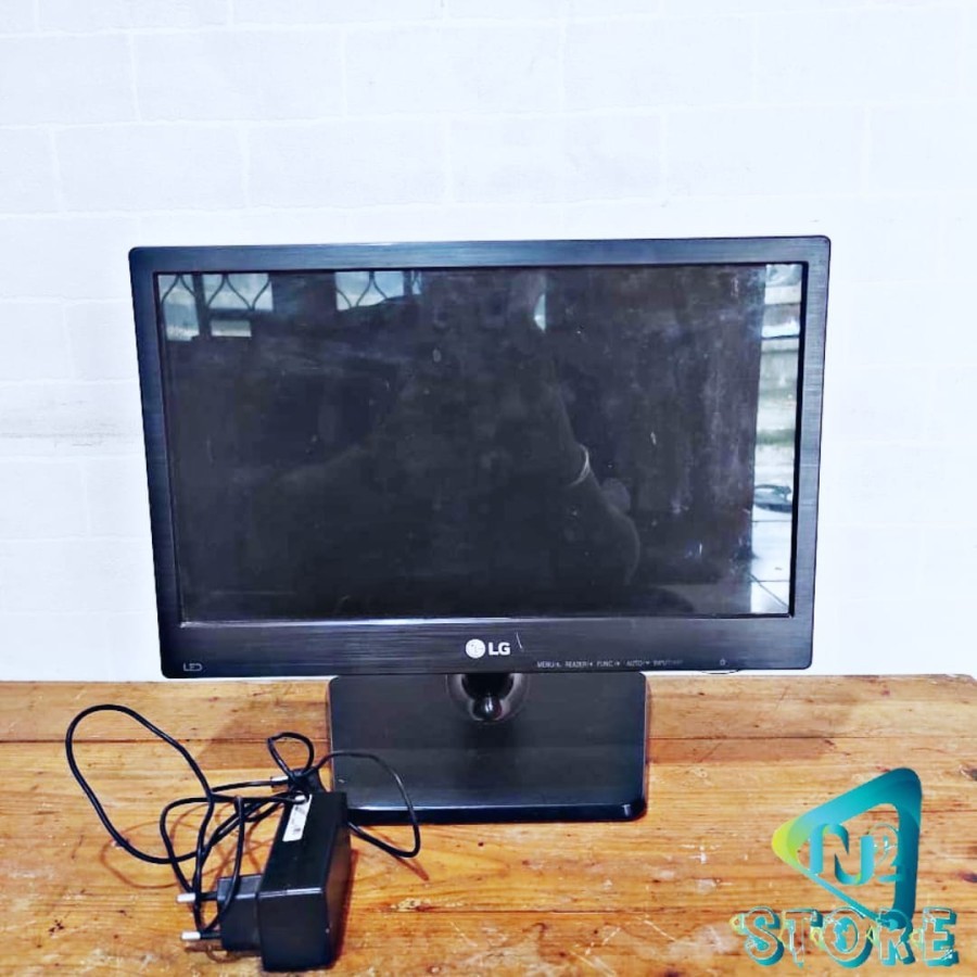 Jual Monitor Led LG 16M38A-B 16 inci kondisi normal | Shopee Indonesia