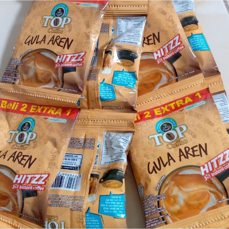Jual Top Coffee Gula Aren 3-in-1 Renceng (15 sachet x 22 gr) | Shopee ...