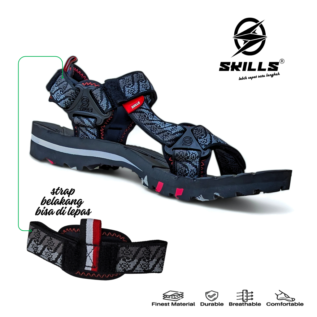 Jual SKILLS Mountisland Pro Sandal Gunung Pria Keren Kekinian ...