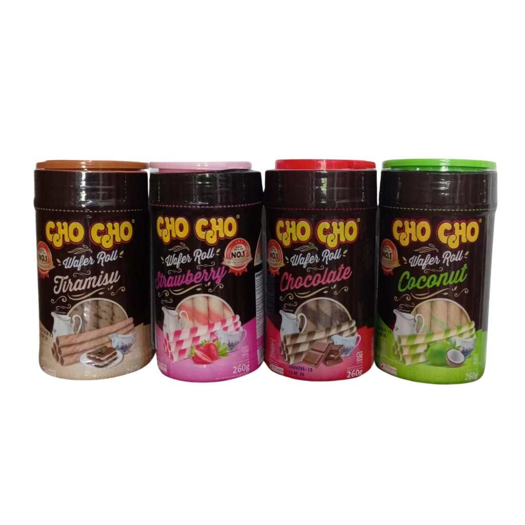 Jual Chocho wafer roll 260gr astor coklat strawberry tiramisu coconut ...