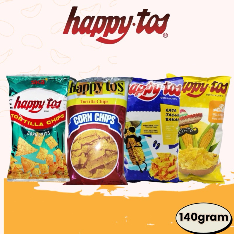 Jual Happytos Tortilla Chips Jagung 140gr Happy Tos Jagung Kemasan ...