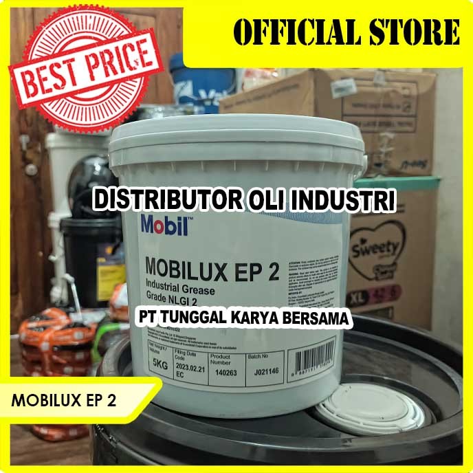 Jual MOBILUX EP 2 ( LITHIUM GREASE - 5KG ) | Shopee Indonesia