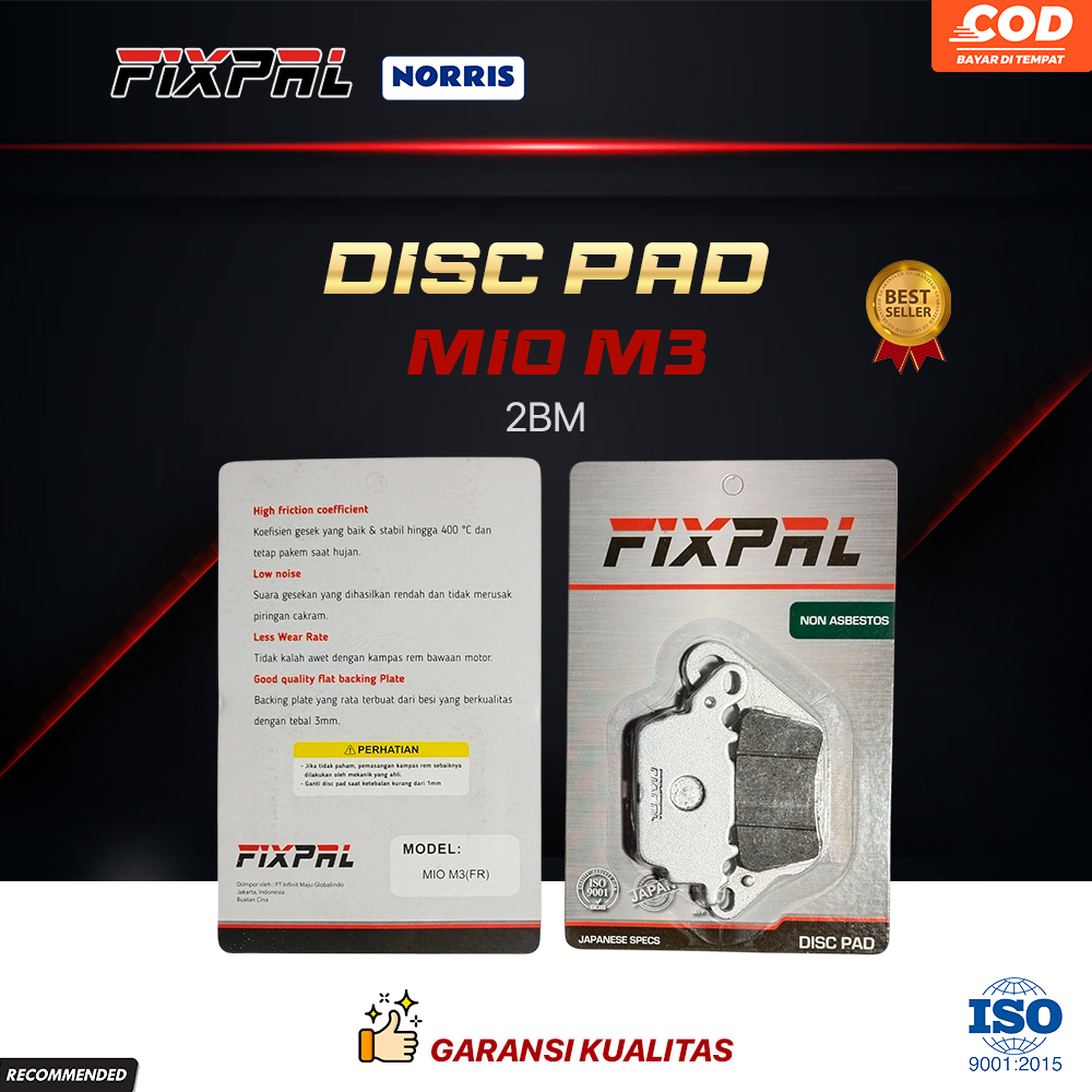 Jual FIXPAL Dispad Kampas rem Mio Z- M3 -New soul Gt 125 Freego N-MX ...