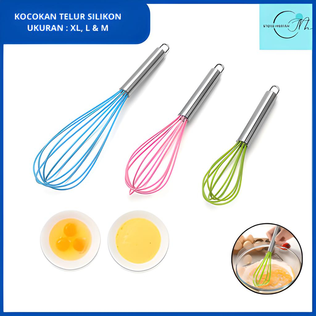 Jual SM Kocokan Telur Silicon XL, L & M / Whisk / Whisker / Kocokan Kue ...