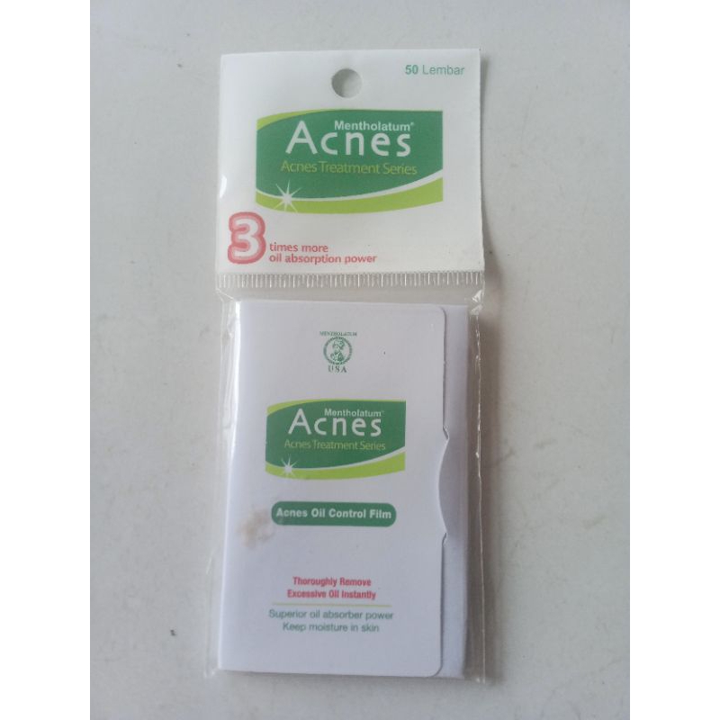 Jual acnes oil control film (kertas minyak wajah) 50lembar | Shopee ...