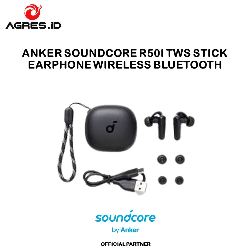Jual Anker Soundcore R50I TWS Stick Earphone Wireless Bluetooth 5.3 A3949 Garansi | Shopee Indonesia