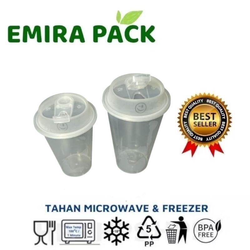 Jual CUP PREMIUM INJECTION DATAR 12 SD 22 OZ + Tutup Flip Lid Injection ...