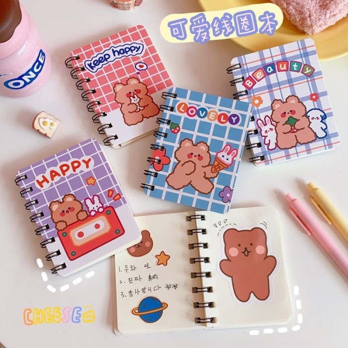Jual Buku Catatan Kecil Notebook Ring Motif / Notebook Ring Motif ...