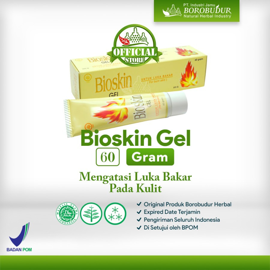 Jual BIOSKIN GEL 60 Gr - Untuk Mengatasi Luka Bakar | Shopee Indonesia