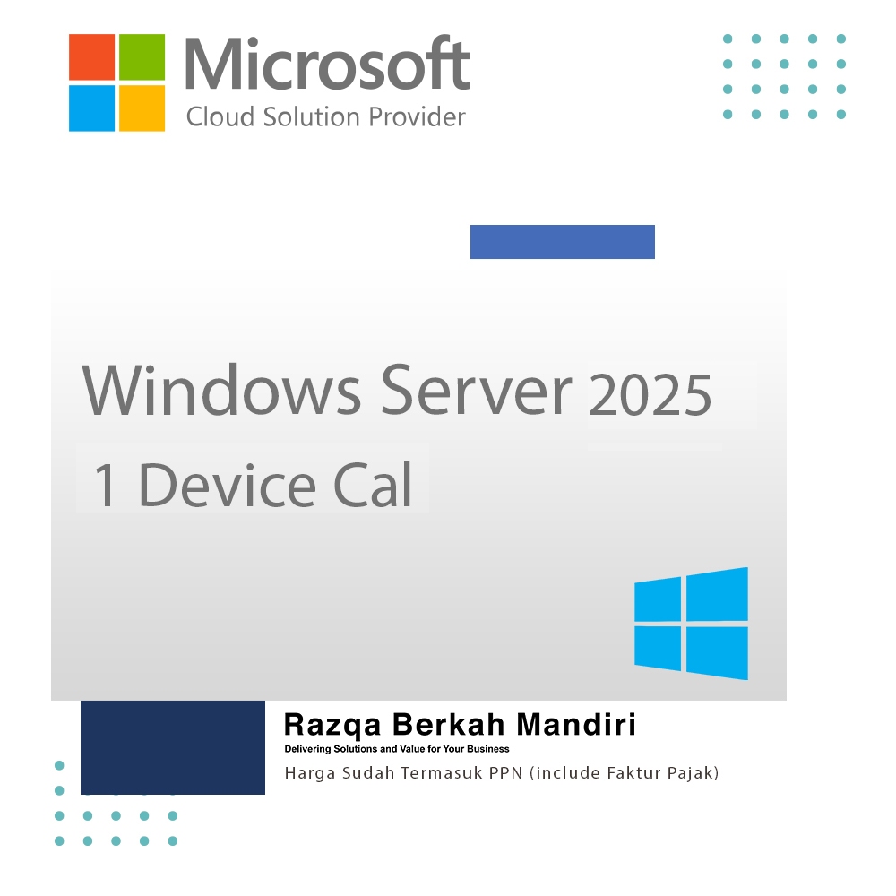 Jual Windows Server 2025 - 1 Device CAL CSP (DG7GMGF0PWHT:0005 ...