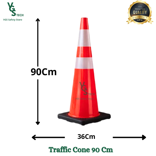 Jual Safety Traffic Cone 90 cm / Kerucut Lalu Lintas | Shopee Indonesia
