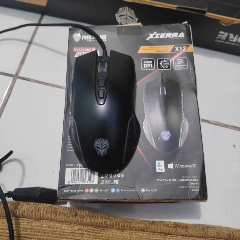Jual Mouse Rexus Xierra X12 (Second) | Shopee Indonesia