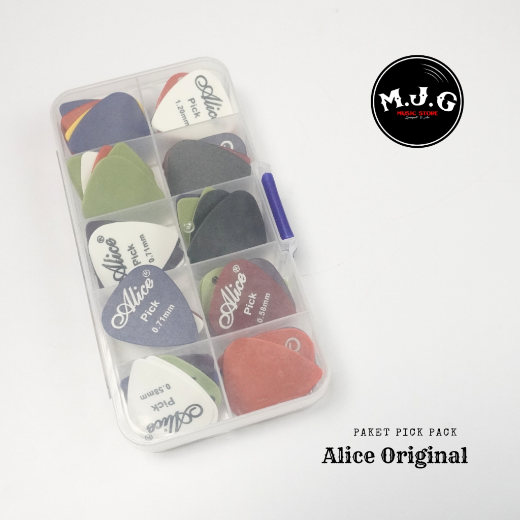 Jual pick pik gitar or bass akustik or elektrik alice original 1 pack ...