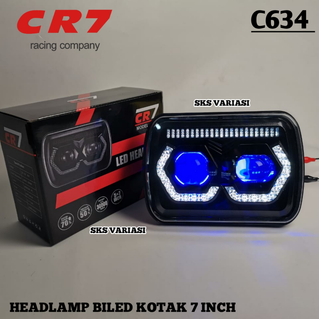 Jual Lampu Utama Biled L300 C634 CR7 Biled OWL 2 Mata Devil Cahaya Flat ...