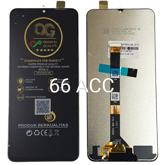 Jual Lcd Oppo Realme C51 / RMX3830 / C53 / RMX3760 / N53 / Note 50 ...