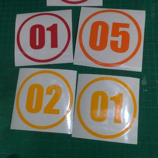 Jual STIKER ANGKA BULAT DIAMETER 6 CM BAHAN ORACAL GLOSSY | Shopee ...