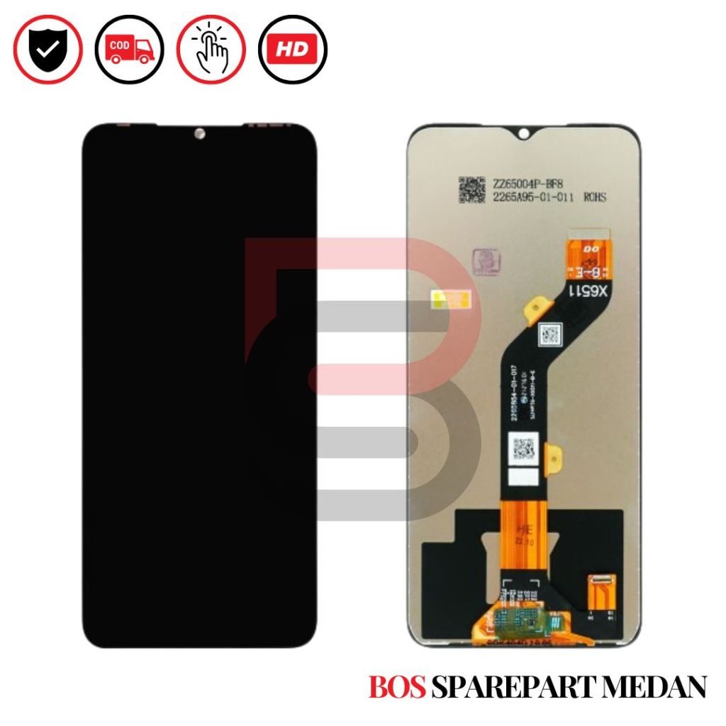 Jual LCD TOUCHSCREEN INFINIX X6511 / X6511B / KG5 / BD4 / BD4J ( SMART 6 / TECNO SPARK GO 2022 ...