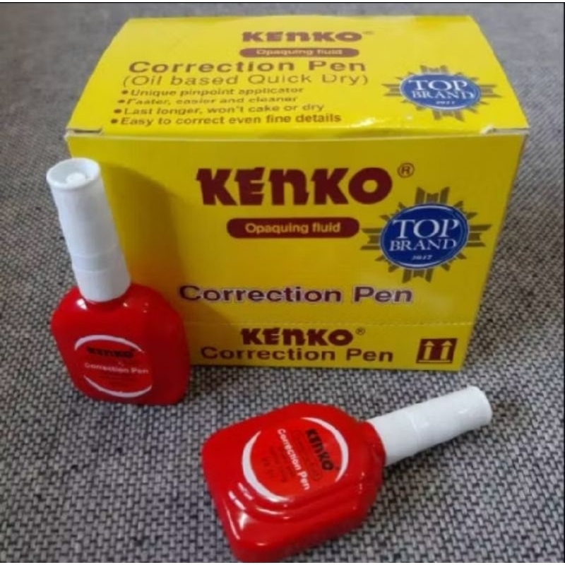 Jual corection pen KENKO K-1 merah(12pcs) | Shopee Indonesia