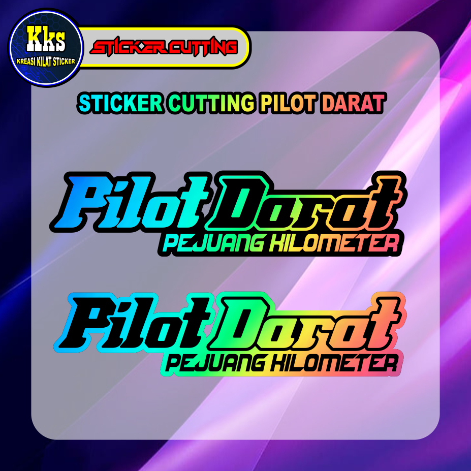 Jual Stiker pilot darat pejuang kilometer cutting sticker motor murah ...