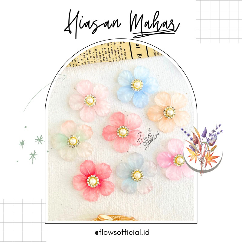 Jual APLIKASI BUNGA MANIK SAKURA HIASAN MAHAR | Shopee Indonesia