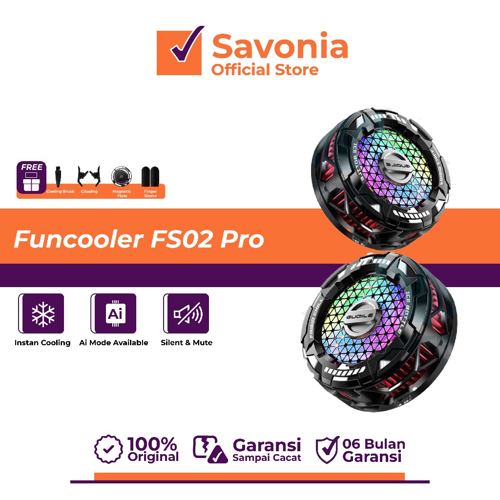 Jual Funcooler FS02 Pro Ai Fan Cooler HP Tablet Cooling Kipas Pendingin Cooler Hp Banda Aceh ...