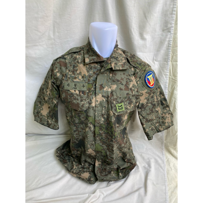Jual Kemeja BDU Camo loreng digital Granit ROKA Korea Army Full Patch ...