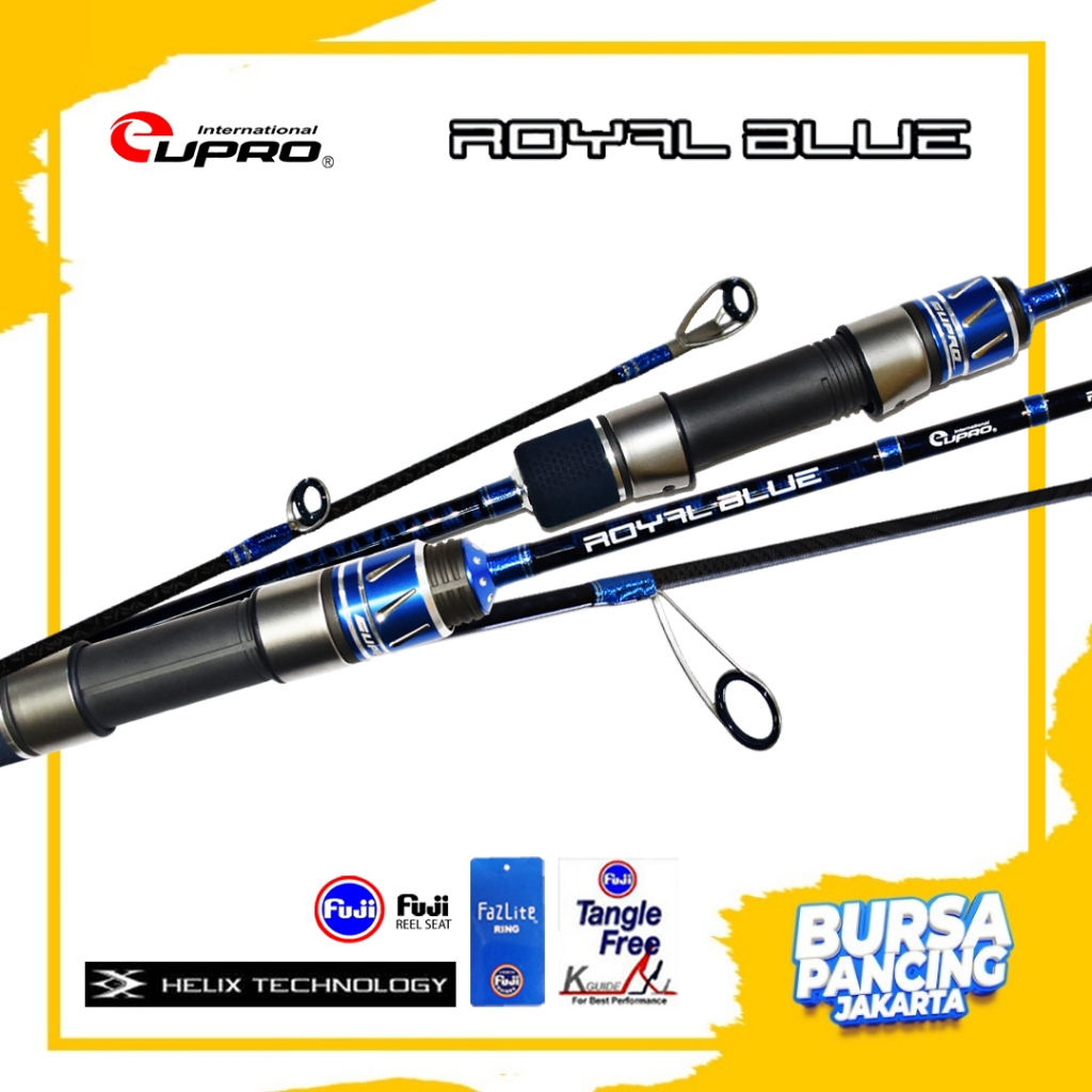 Jual EUPRO Joran Pancing Spinning Overhead ROYAL BLUE Hi Carbon Material Blank Super Kuat Helix ...