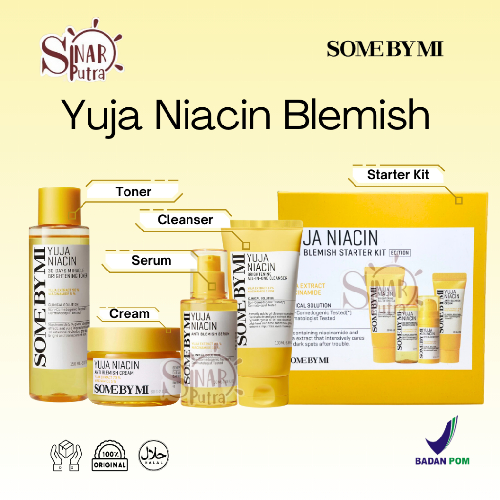 Jual Some By Mi Yuja Niacin Skincare Series | Blemish Cream Travel Size ...