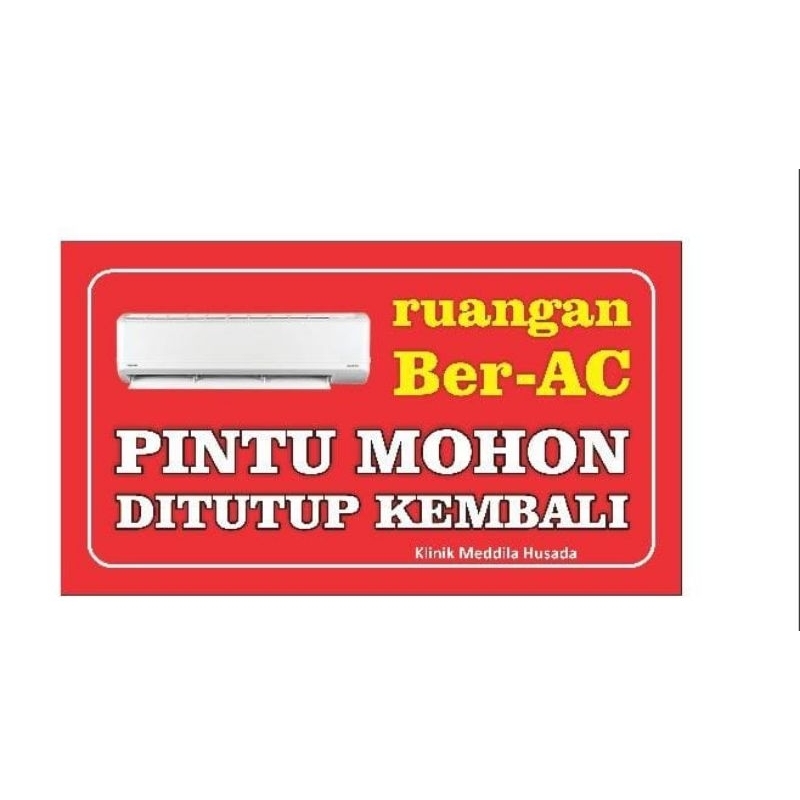 Jual Stiker Vynil Ruangan Ber-Ac DENGAN NAMA INSTANSI | Shopee Indonesia