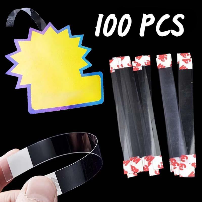 Jual 100pcs Plastik Mika Display Promo Card Mika Label Harga Rak label ...