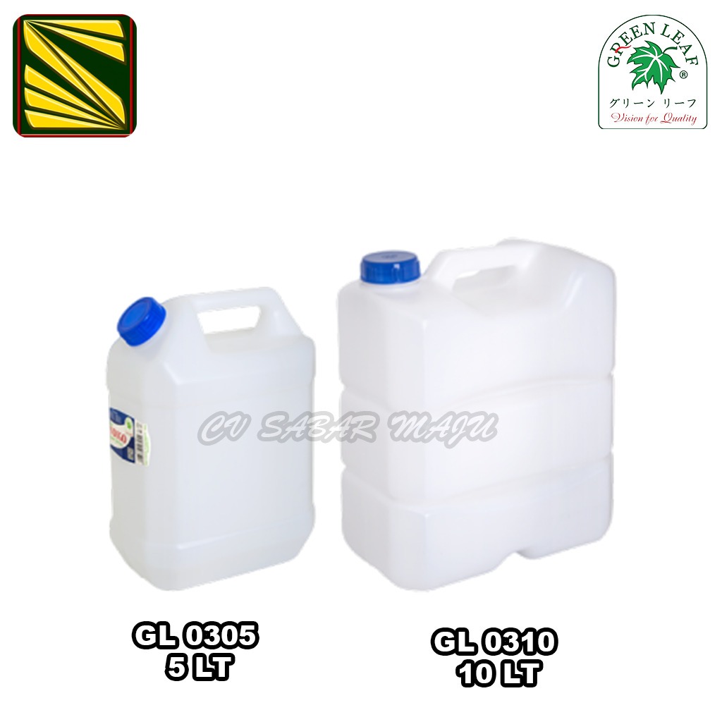 Jual Greenleaf Jerigen Plastik Putih Tebal Ukuran 5 & 20 Liter | Shopee ...