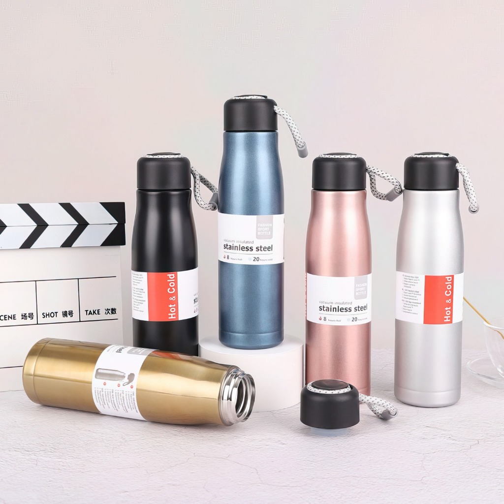Jual Termos Botol Air Minum Stainless Doff 550 ML Tumbler Tenteng Tahan ...