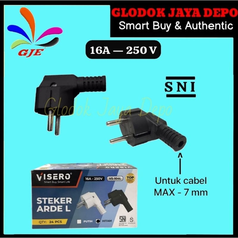 Jual STEKER ARDE MODEL L HITAM VISERO VS104L | Shopee Indonesia