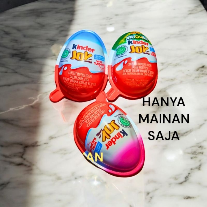 Jual kinder joy mainan(HANYA MAINAN SAJA) bebas pilih warna, mainan ...