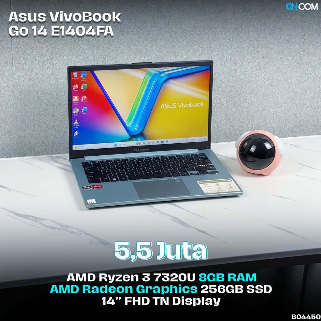 Jual ASUS VivoBook Go 14 E1404FA/AMD Ryzen 3 7320U/RAM 8 GB/SSD 256 GB ...