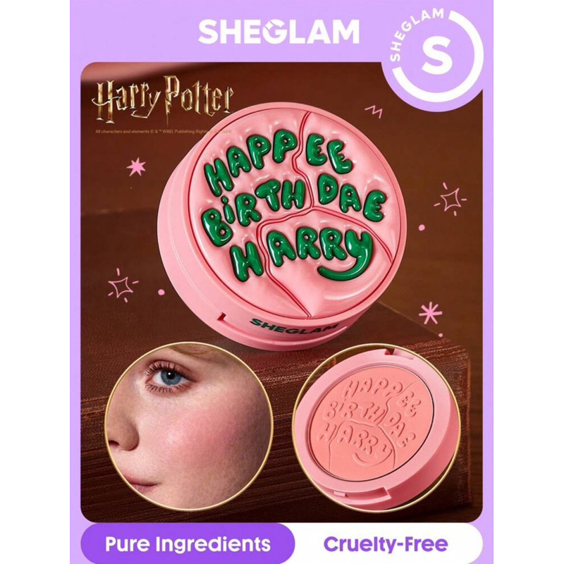 Jual SHEGLAM Harry Potter Happee Birthdae Harry Powder Blush | Shopee ...