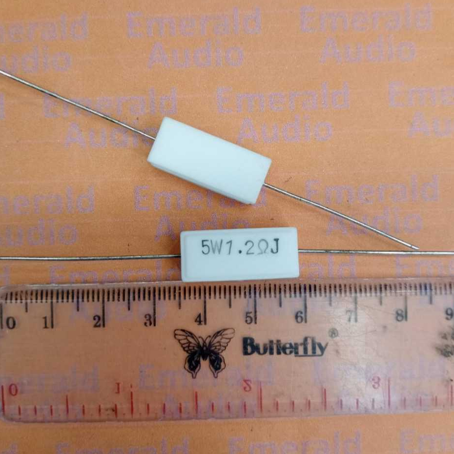 Jual RESISTOR 1,2 OHM 5 WATT 5 % KAPUR/SEMEN/KERAMIK | Shopee Indonesia