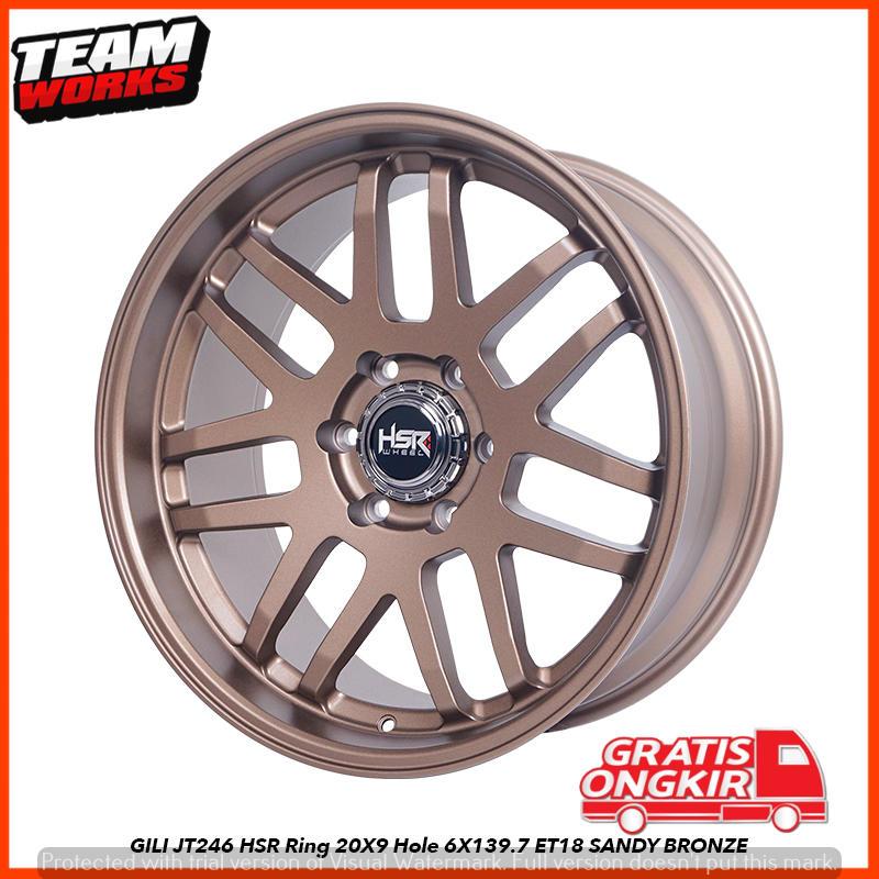 Jual VELG MOBIL EVEREST MUX PAJERO HILUX RING 20 HSR GILI LEBAR 9 BRONZE FELEK R20 ET18 LUBANG ...
