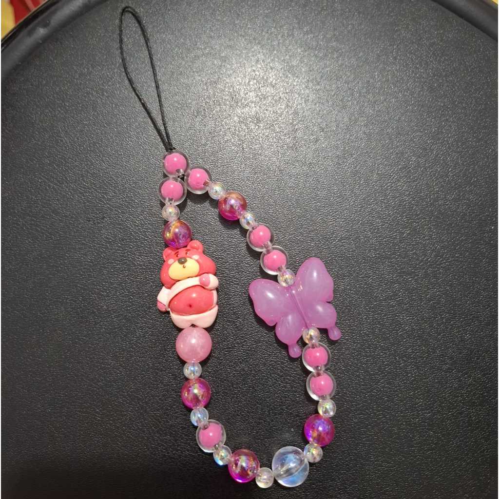 Jual Tali strap handphone manik-manik lotso series | Shopee Indonesia