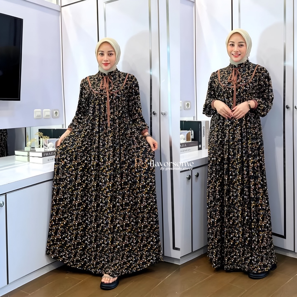 Jual Listya Dress Jumbo Rayon Viscose Premium | Shopee Indonesia