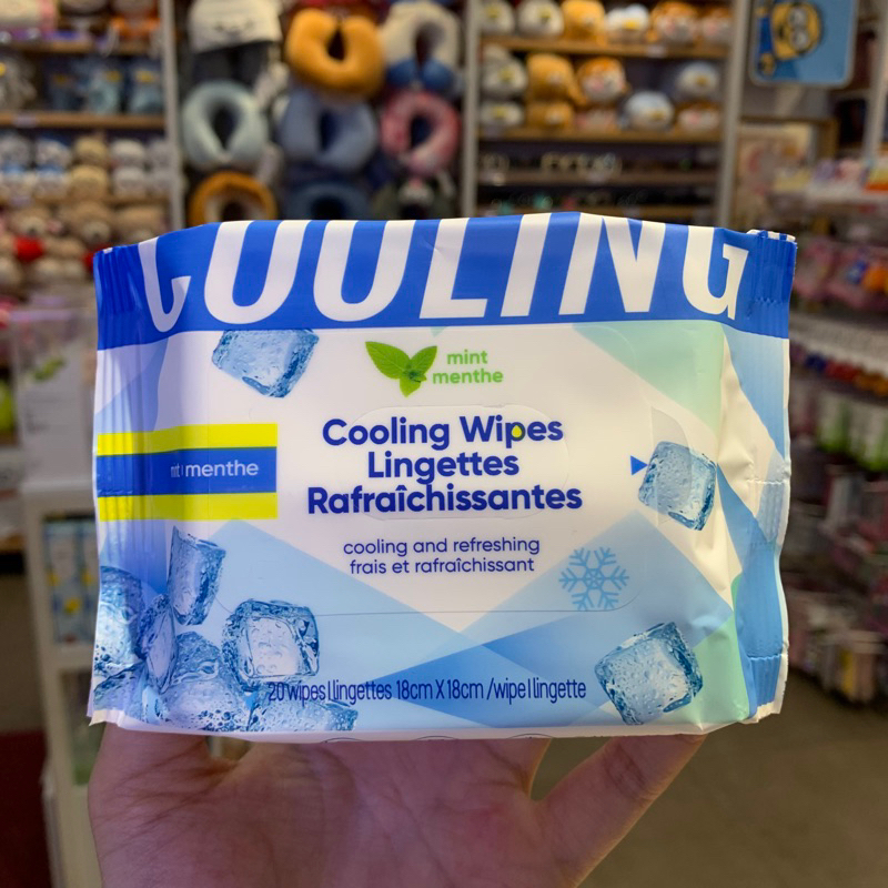 Jual Miniso Cooling and Refreshing Wipes Mint & peach (20 Wipes) Tisu ...