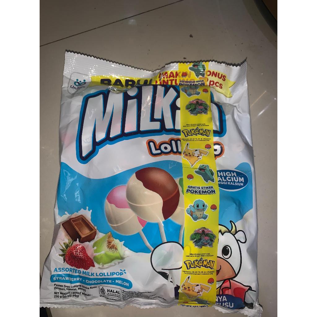 Jual PERMEN MILKITA MILK LOLIPOP MAKANAN RINGAN CANDY STRAWBERRY MELON ...