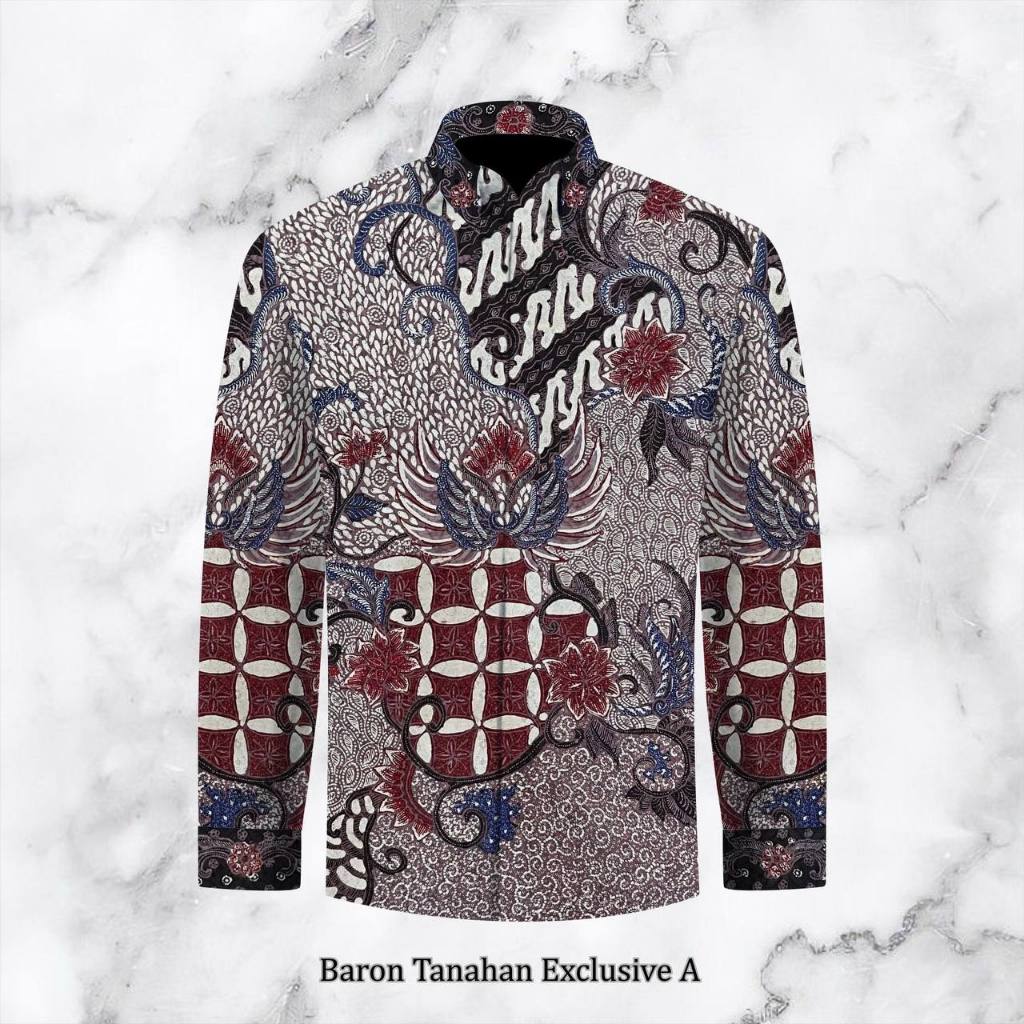 Jual Batik pria lengan panjang exclusive batik tulis bahan atbm sutera ...