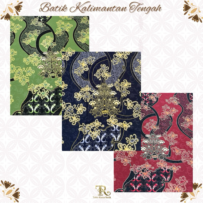 Jual Kain Batik Khas kalteng bahan Embossed Sutra (Harga Per Setengah Meter) | Shopee Indonesia